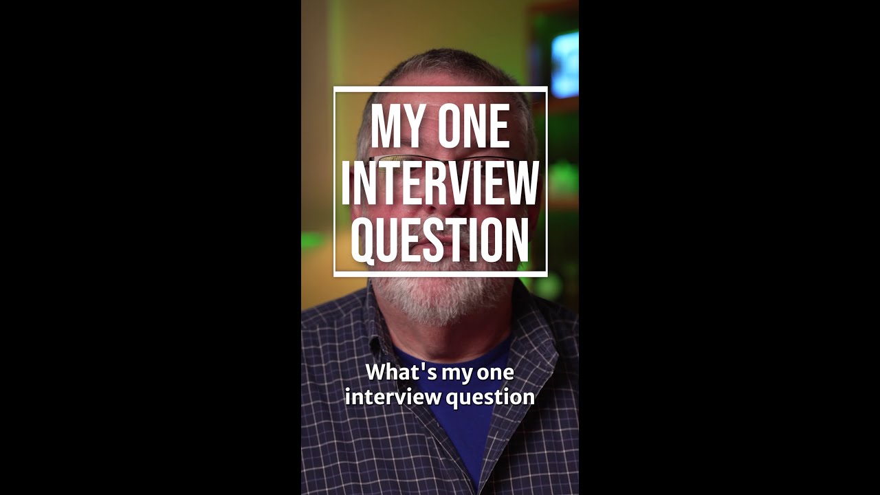 My Favorite Interview Question - YouTube