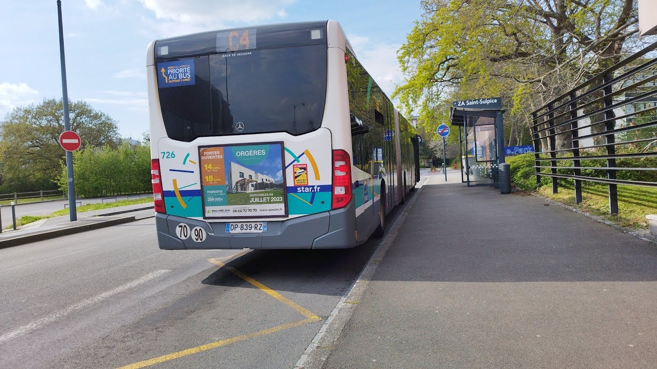 Bus - Mercedes-Benz Citaro GC2 n°726 Ligne C4 entre ZA Saint Sulpice et ...