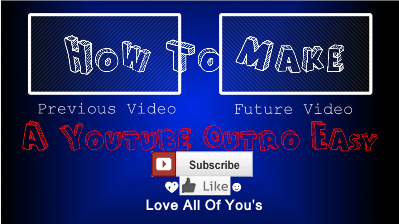 How To Make A Easy Youtube Outro Using Gimp - YouTube