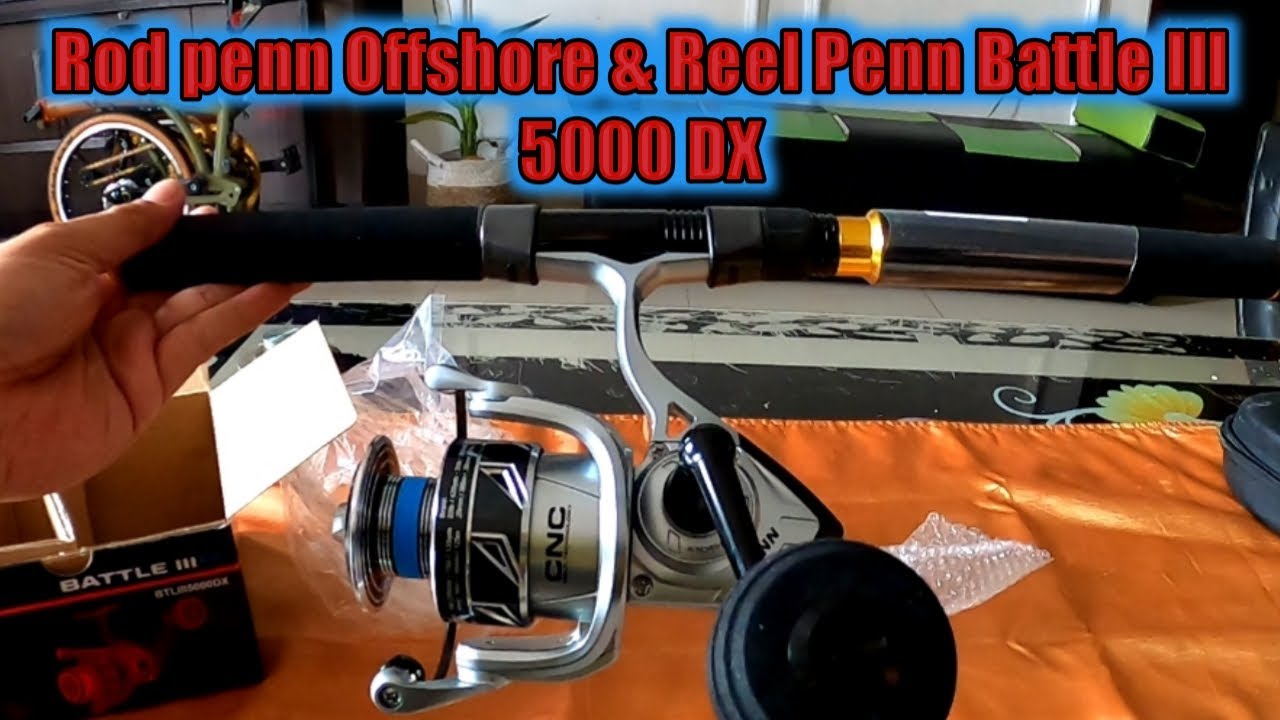 Reel Penn Battle III DX & Rod Penn Battle Offshore - YouTube