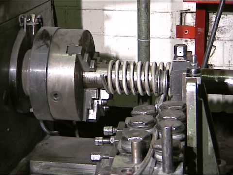 Coiling a spring - YouTube