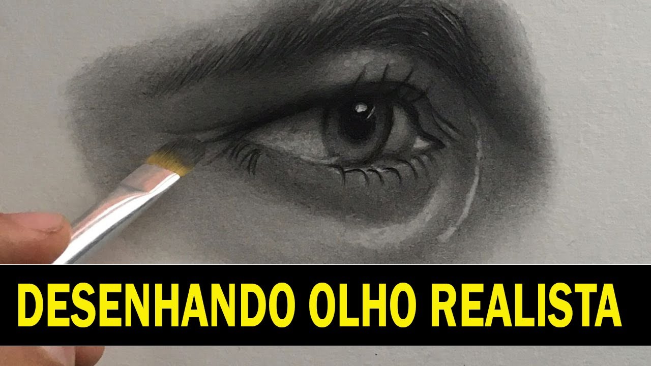 Desenhando um Olho Realista - SUPER AULA DE REALISMO - YouTube