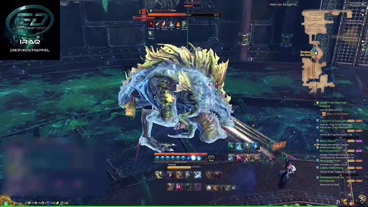 Blade and Soul EU - Bloodshade Harbor 4 man - Venomous Thrasher - YouTube