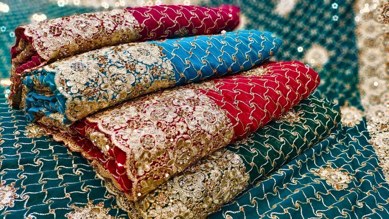 Wholesale Wedding Sarees Tissue Organza Jimmichu Fancy Sarees😍Charminar ...