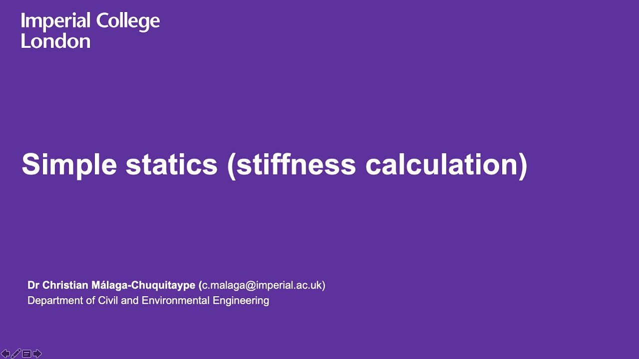 Simple statics, stiffness in series and in parallel - YouTube