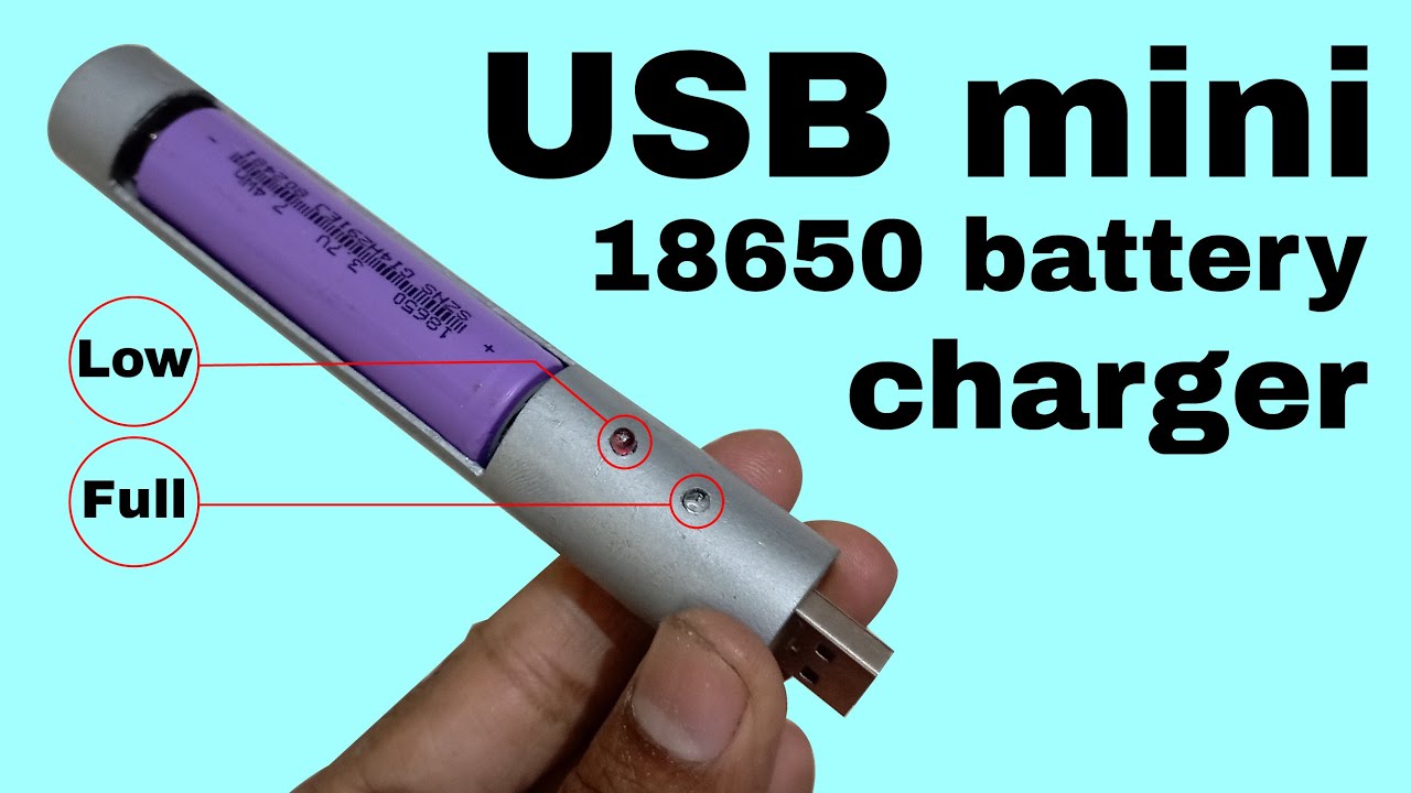 how to make a DIY USB Mini 18650 Battery Charger in PVC Pipe! ⚡🔧 - YouTube
