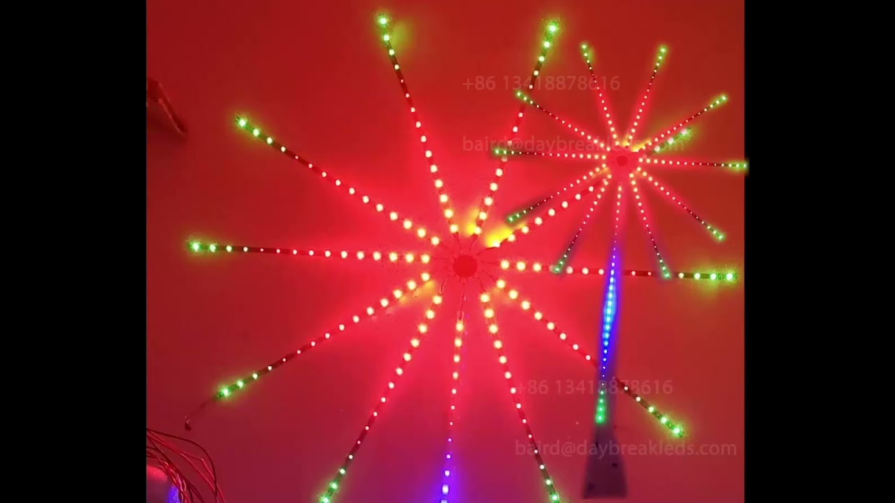 How to use digital led strip make amazing fireworks led light - YouTube