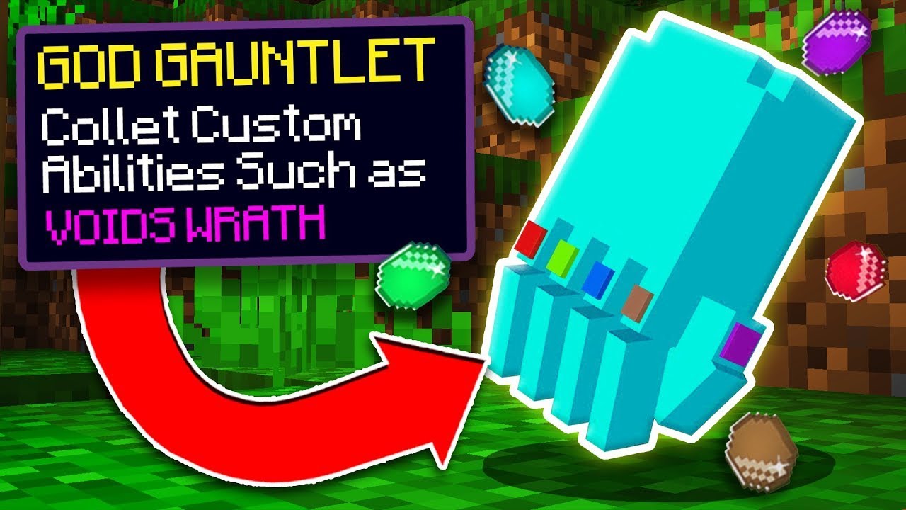 Minecraft Manhunt But, I Added a Custom INFINITY GAUNTLET! - YouTube