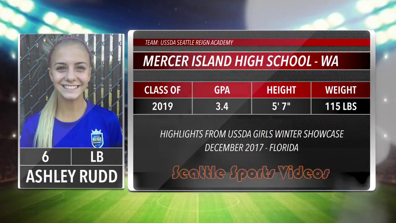 Ashley Rudd Soccer Highlights - YouTube