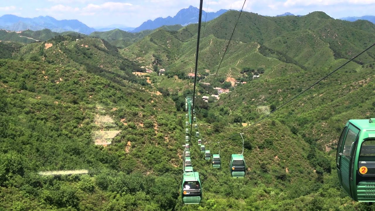 Great Wall of China Cable Car - YouTube