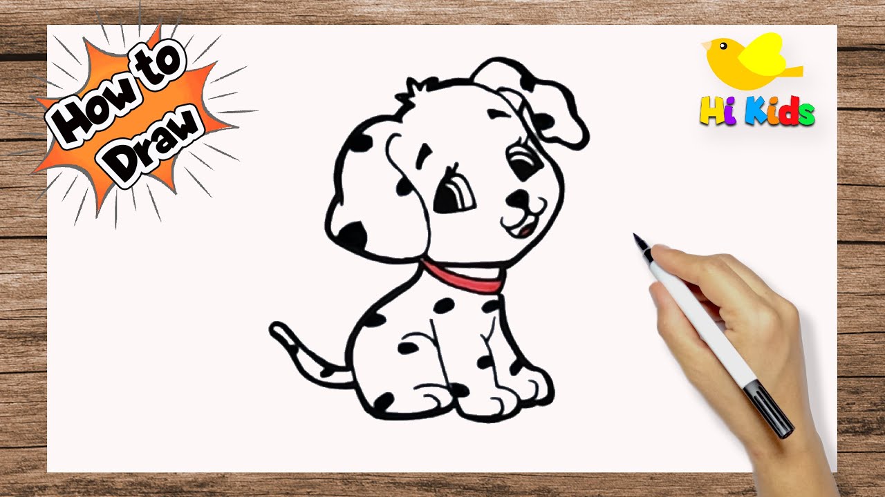 How to Draw: a Dog simply - YouTube