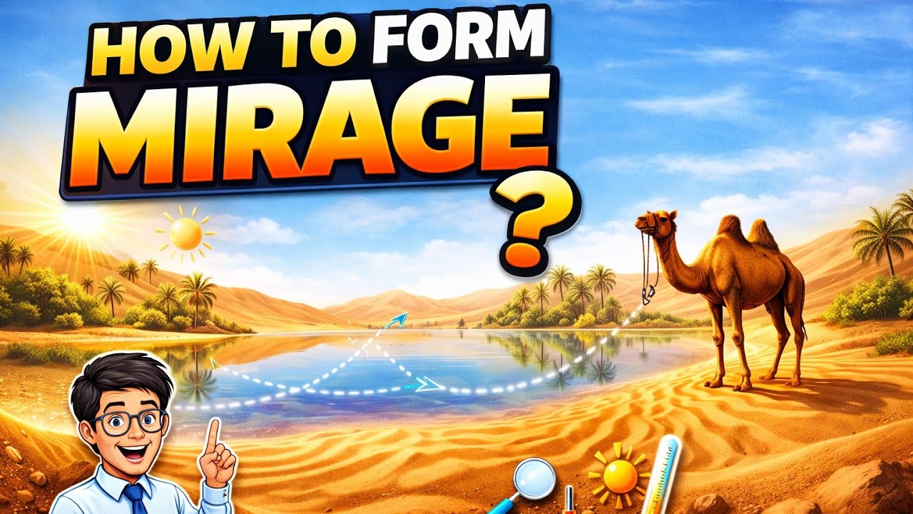 Formation of Mirage Explained | Optical Illusion in Physics - YouTube