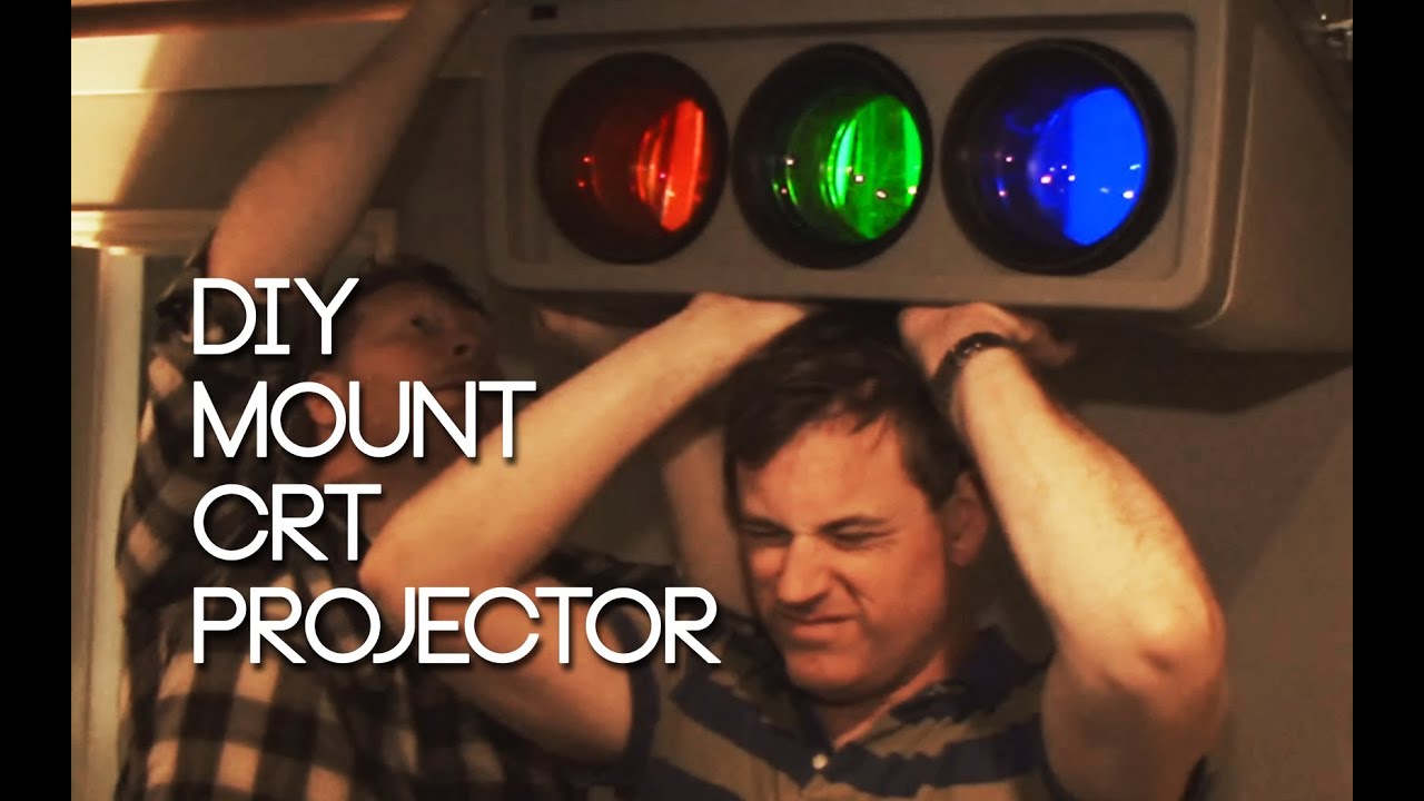 How to Mount a 150lbs CRT Projector on the Ceiling - YouTube