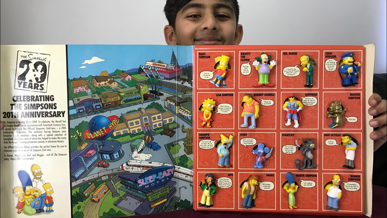 Simpson’s stick em’s 20th Anniversary collection review - YouTube