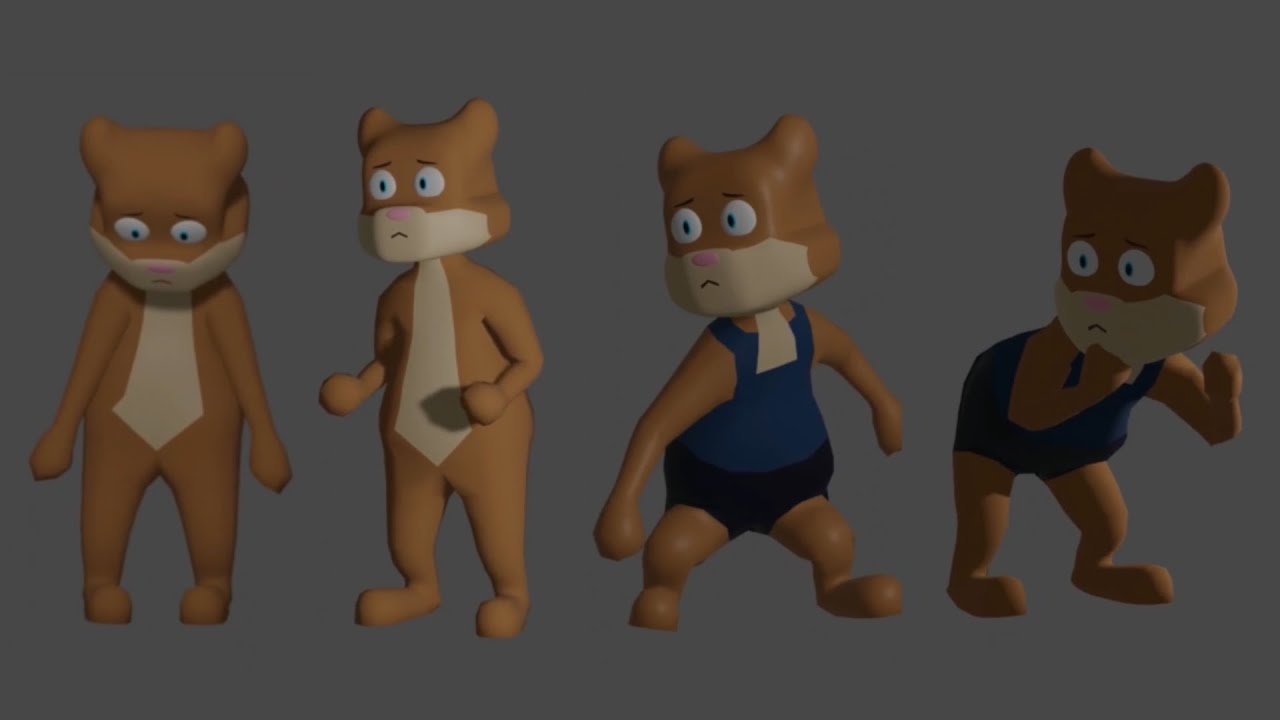 Stoat Character 3D Animation - YouTube