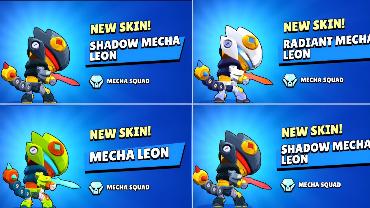 Leon all skins unlock animation | Brawl Stars - YouTube