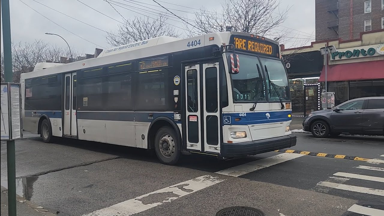 MTA NYCT Bus 2009 Orion VII Next Generation Hybrid #4404 on the B2 @Ave ...