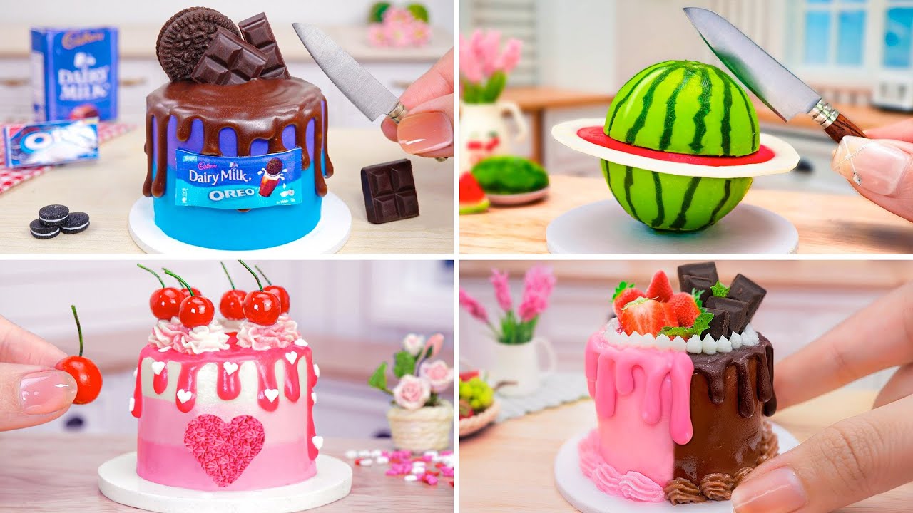 Best of Tiny Bakery🍫Satisfying Miniature DAIRY MILK Cake Decorating 🍼 ...