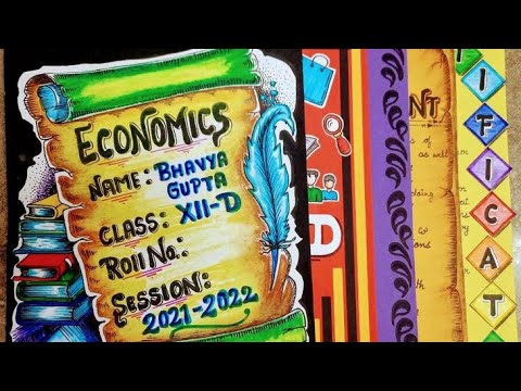 Class 11th & 12th Economics project file on collection of data || # ...