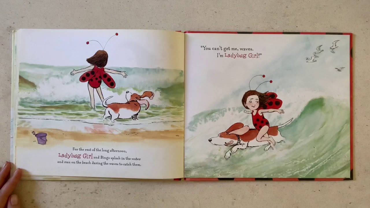 Ms. Wiebe's Garden - Ladybug Girl At The Beach - YouTube