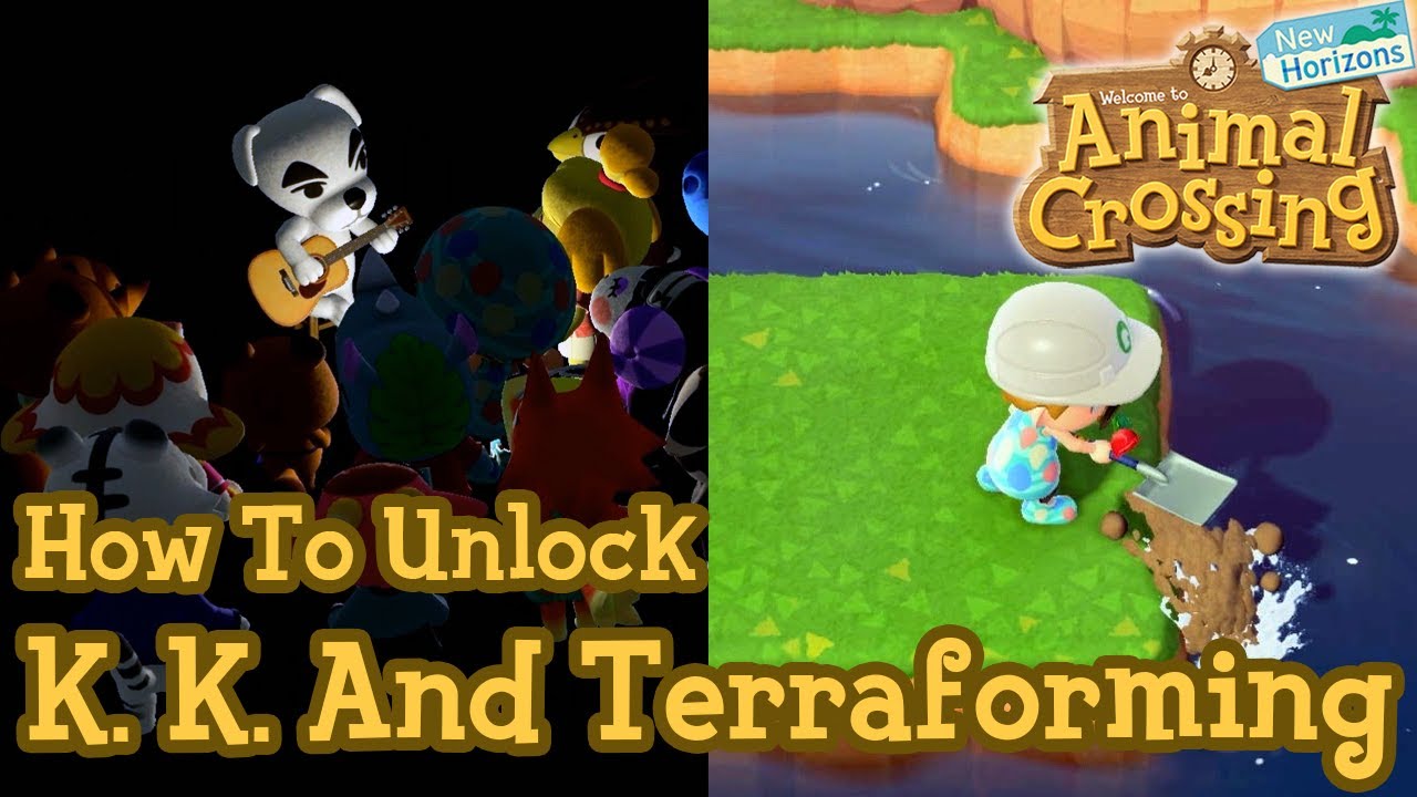 How To Unlock K. K. and Terra-forming in Animal Crossing: New Horizons ...