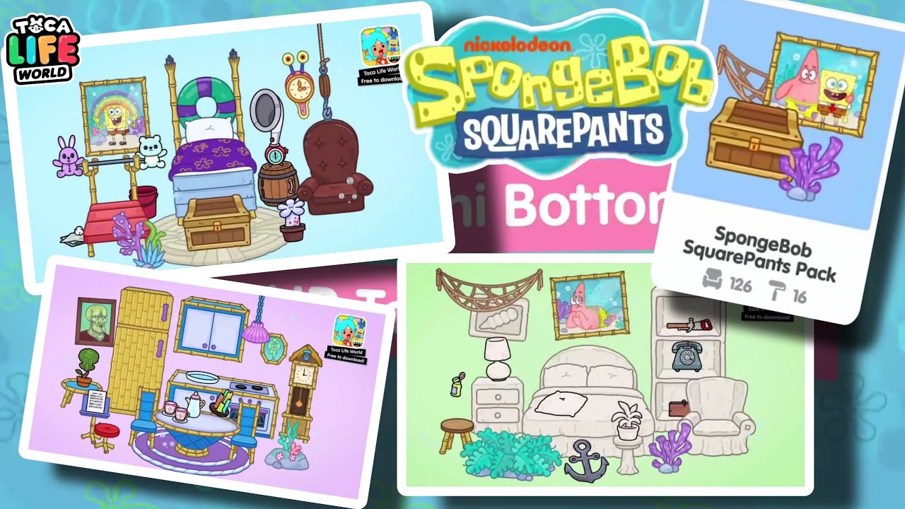 New Update 🤯 SpongeBob in Toca Life World SpongeBob SquarePants Pack ...