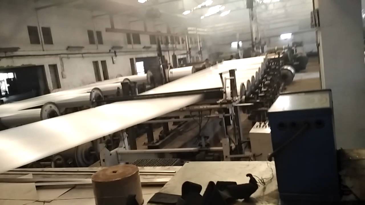 Beaming of Sized Beams -- Weaving Preparatory Process - YouTube