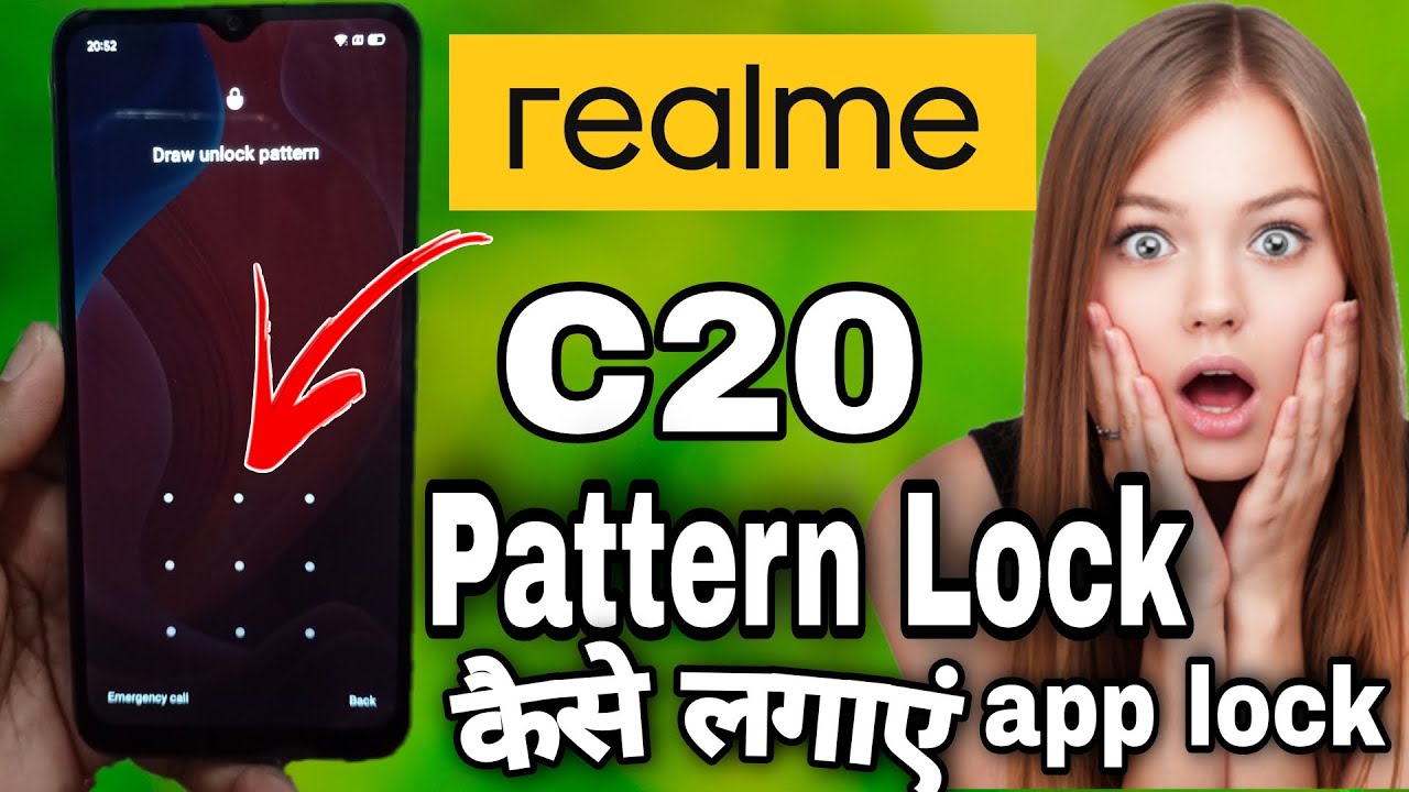 How To Set Pattern Lock Realme C20 realme c20 pattern lock kaise lagaen ...