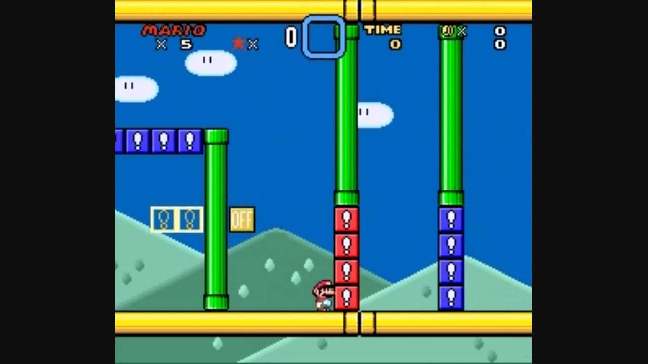 Super Mario World Custom Blocks - Multiple ON/OFF Switches - YouTube