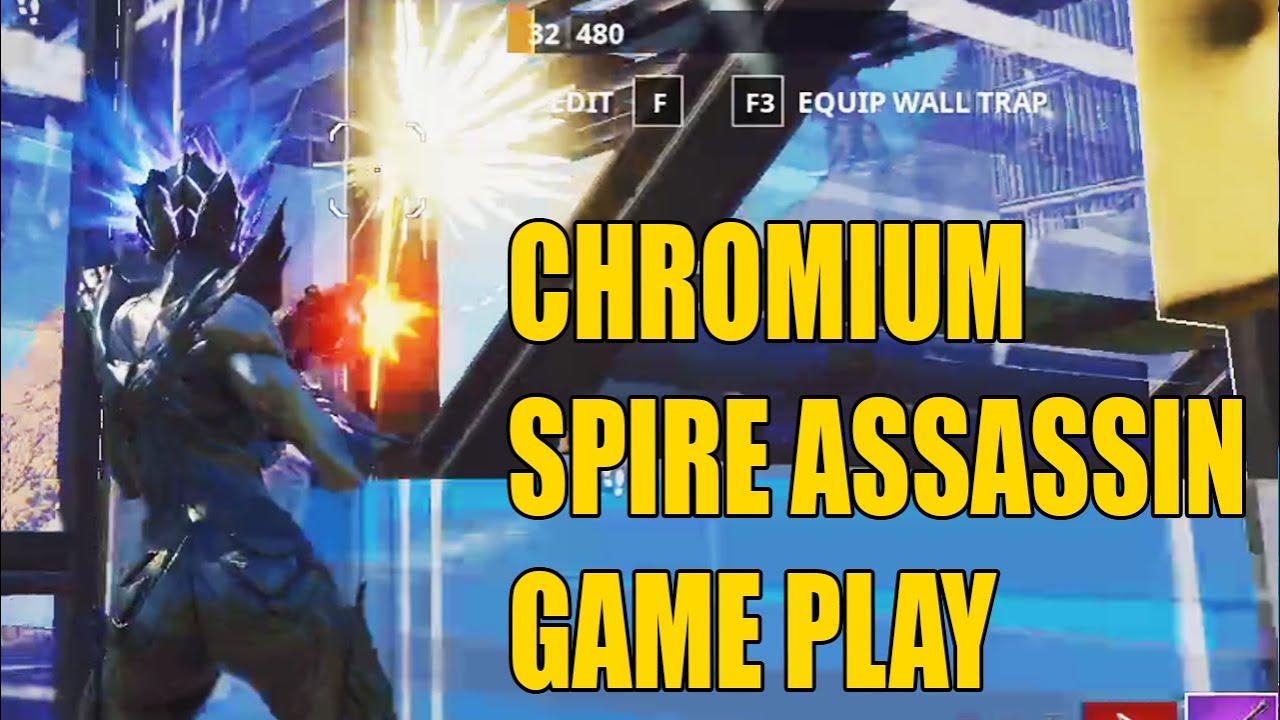 CHROMIUM SPIRE ASSASSIN Game Play in Fortnite Zone Wars - YouTube