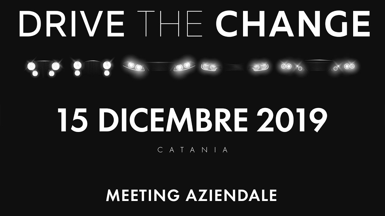 DRIVE THE CHANGE 15 Dicembre 2019 - YouTube
