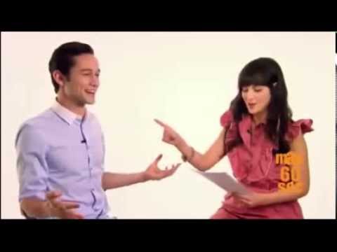 60 Seconds with Zooey Deschanel and Joseph Gordon Levitt - 2013 HD