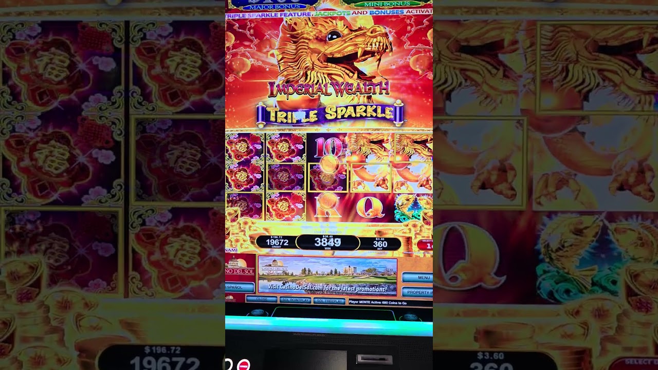IMPERIAL WEALTH TRIPLE SPARKLE slot slotscasinogames casinogame casino ...