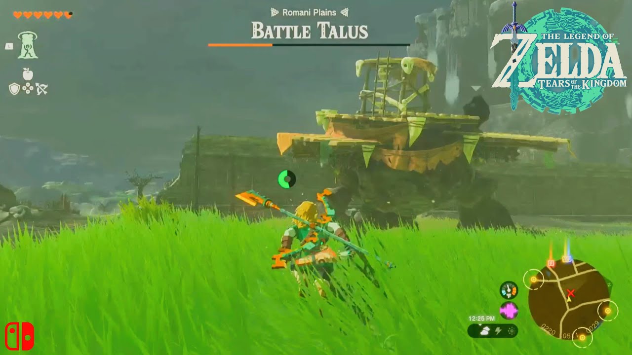 Legend Zelda Tears of the Kingdom - Boss Fight Battle Talus "Rock ...