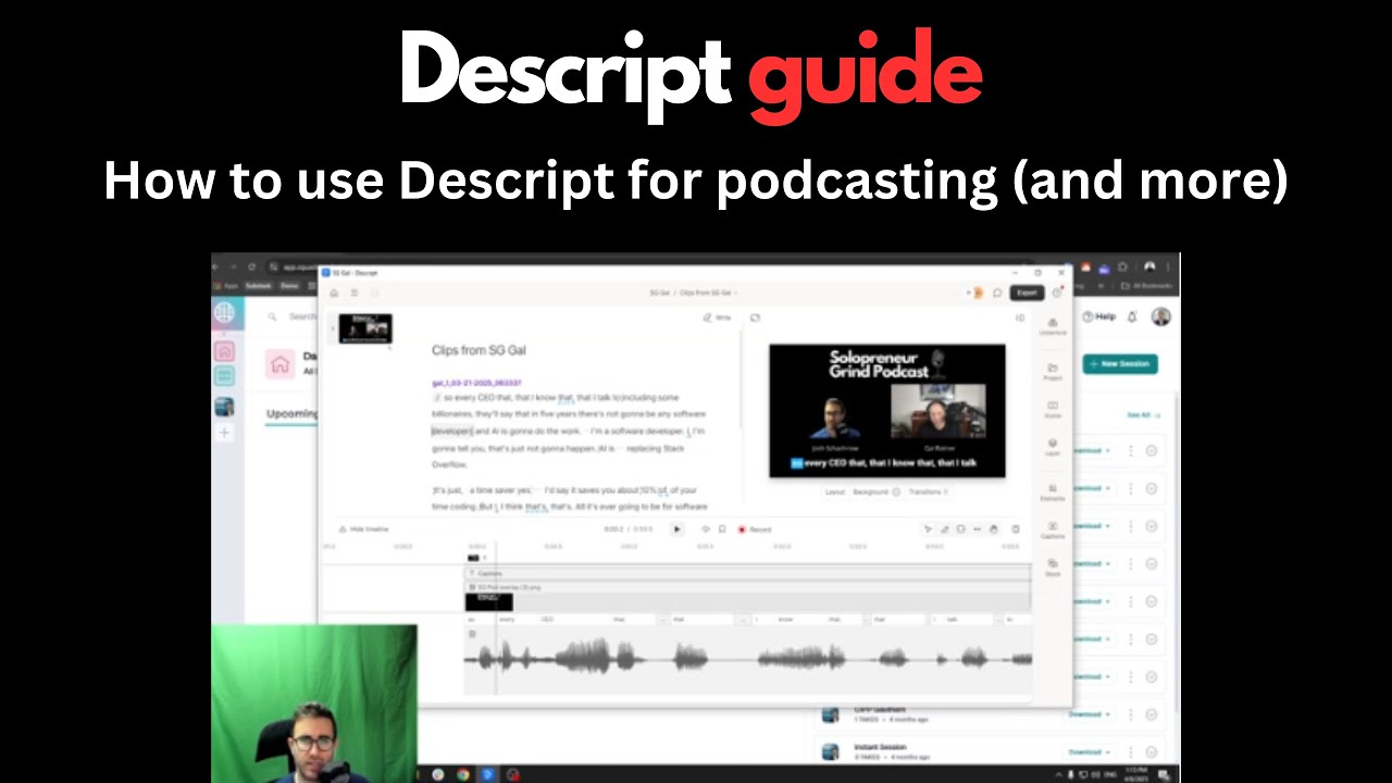 Descript guide: How to use Descript to record, edit and post podcasts ...