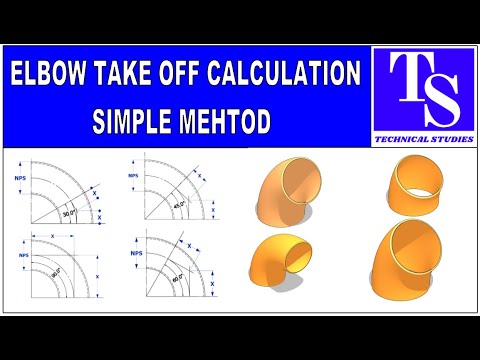 How to calculate, elbow take off, simple method. कैसे कैलकुलेट करें ...