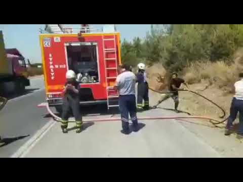 Dörtyol Erzin arası otoban kenarı yangın 1