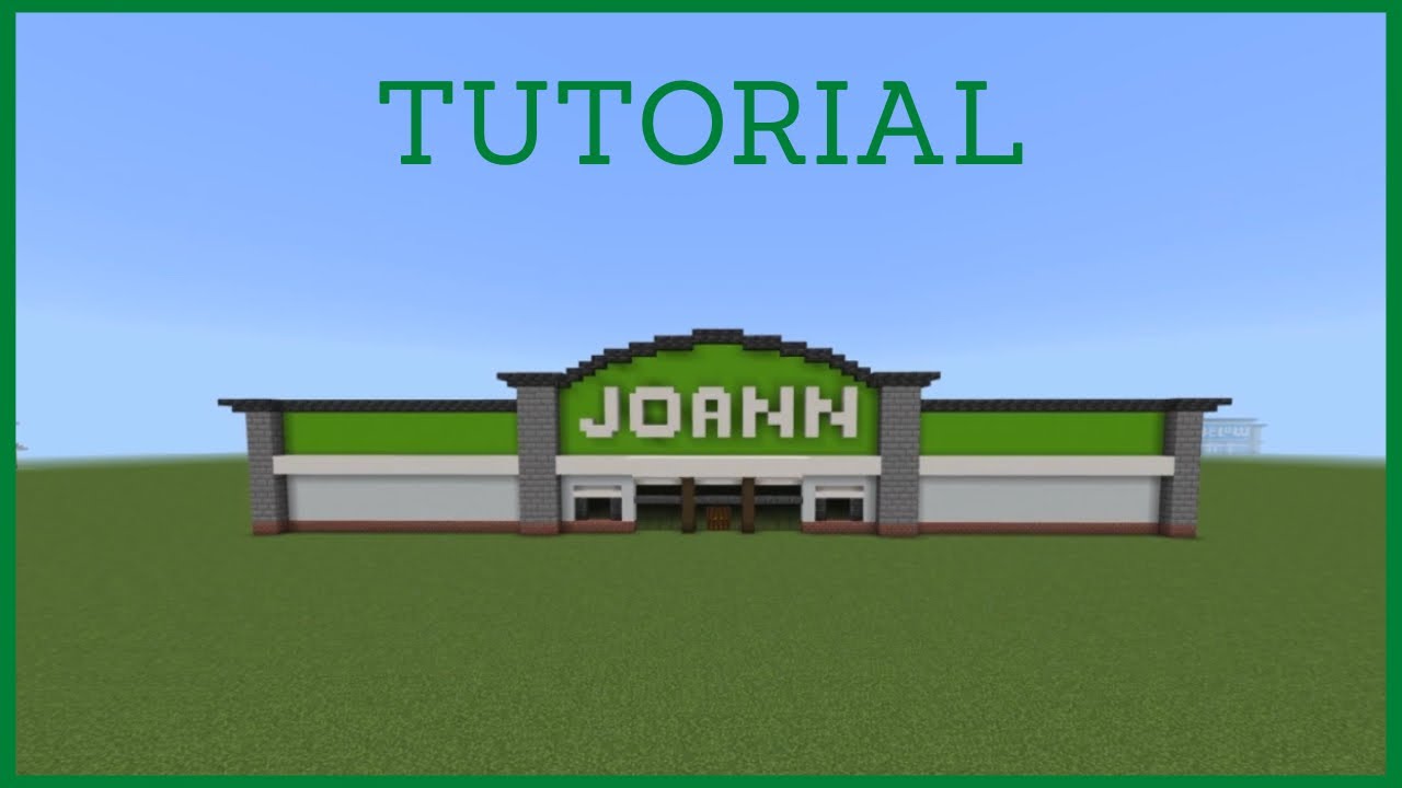 Minecraft Tutorial: How To Make JOANN Fabric and Crafts! - YouTube