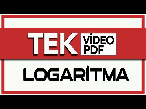 LOGARİTMA | TEK VİDEO + TEK PDF | Rehber Matematik