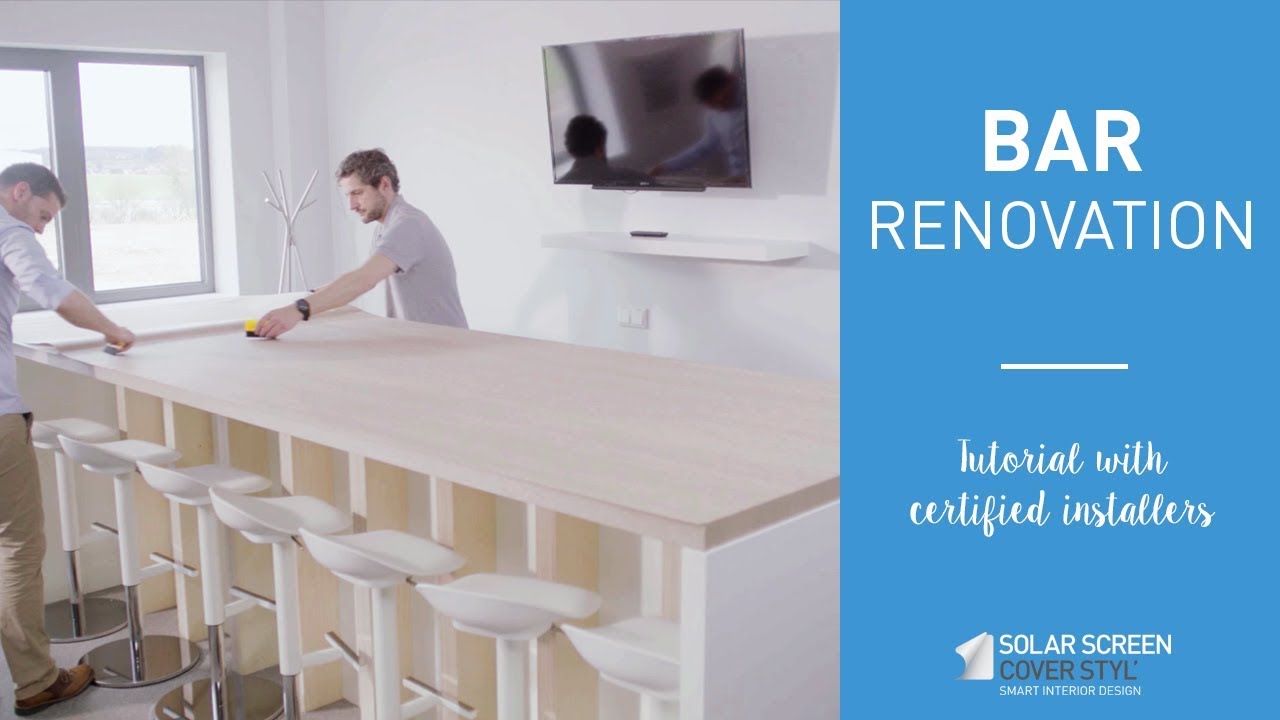 How to renovate a bar with Cover Styl'® adhesive coverings? - YouTube