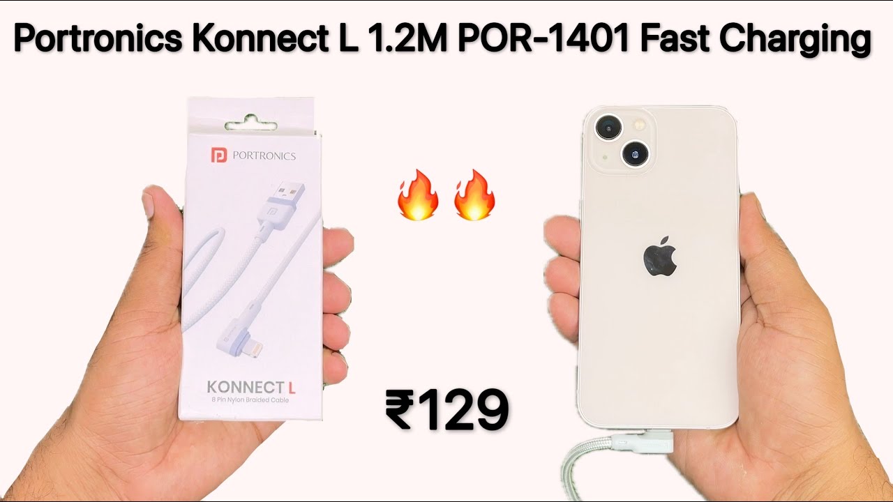 Portronics Konnect L 1.2M POR-1401 | Fast Charging USB Cable with ...