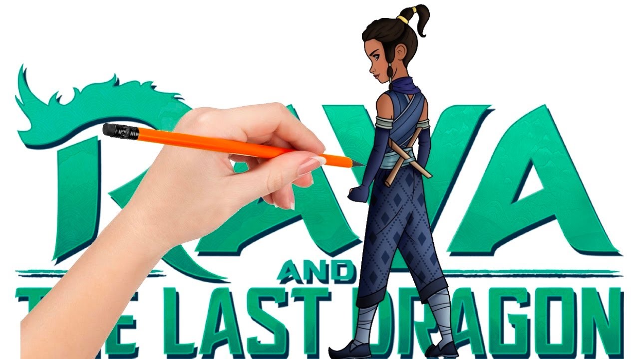 How to draw Young Raya from Raya and the Last Dragon, trained to become ...