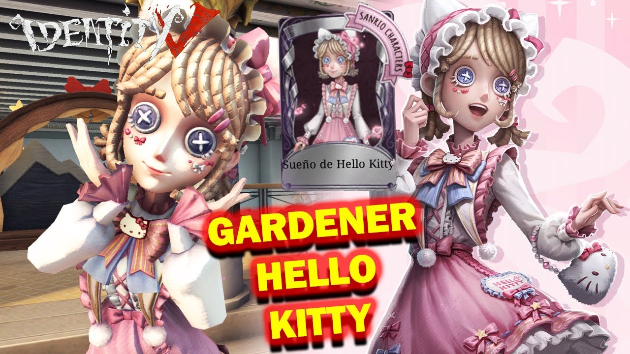 PRUEBO la NUEVA SKIN de HELLO KITTY para la GARDENER | IDENTITY V ...