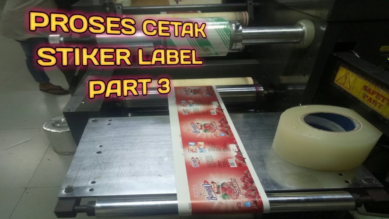 Proses cetak stiker part 3 - YouTube