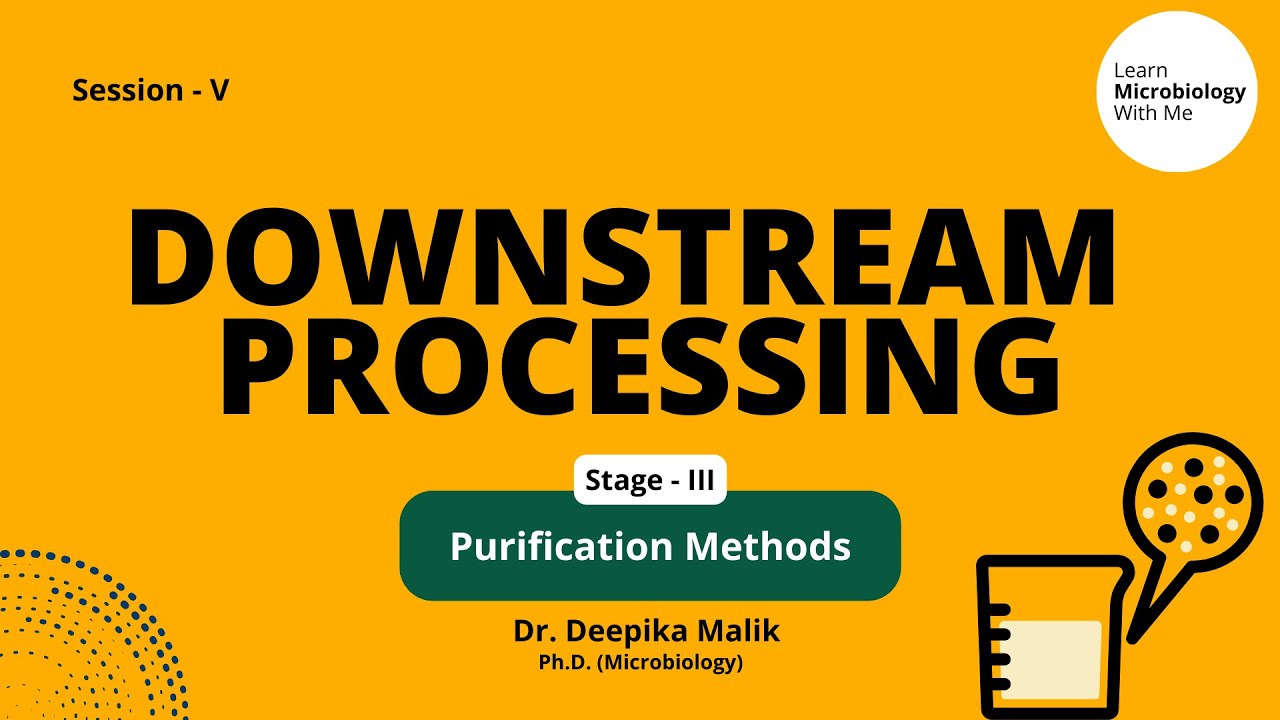 Downstream Processing - S5 | Purification Methods - Dr. Deepika Malik ...