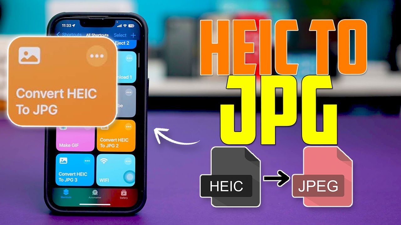 How to Convert HEIC to JPEG on iPhone | Save Photos as JPEG - YouTube