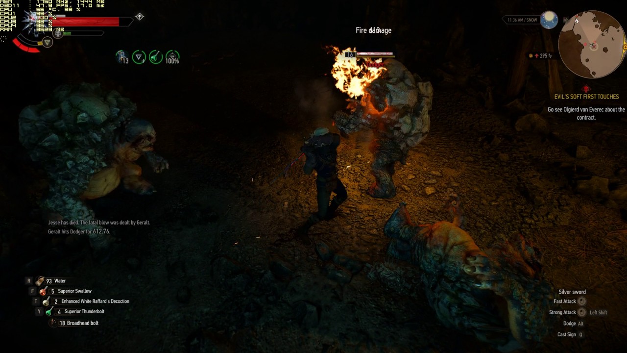Witcher 3 - Cave Troll livers - YouTube