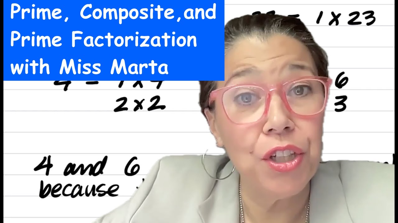 6th Grade Math Day 1 - Prime, Composite and Prime Factorization with ...