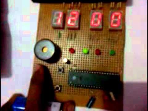 DIGITAL CLOCK WITH ALARM USING 89S52 MICROCONTROLLER - YouTube