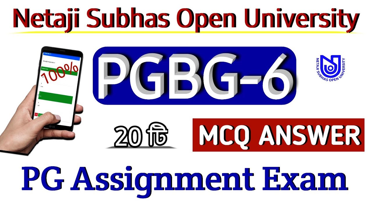 PGBG 6 Assignment Exam Answer 2022-23 | NSOU PGBG 6 - YouTube